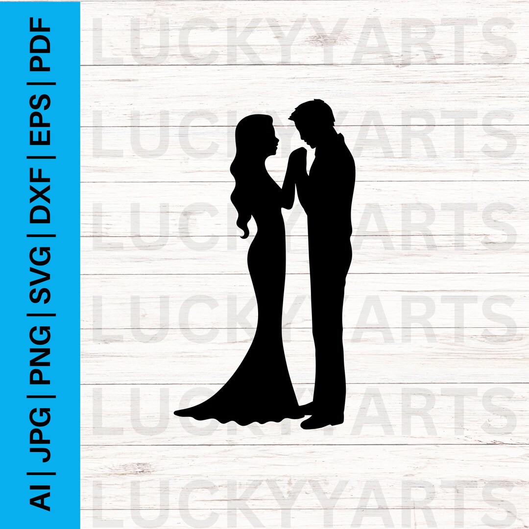 Couple Svg, Married Couple Svg, Couple Svg, Couple Silhouette, Wedding ...