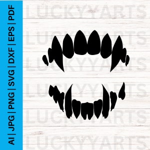 Smile Scary Teeth Vector Graphic Clipart Svg, Eps, Cmx, Cdr v13, Pdf ...