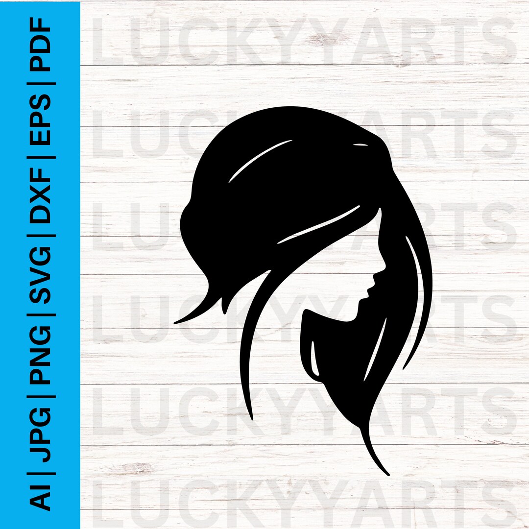 Haircut Stylist Svg Hair Salon Svg Female Haircut Svg - Etsy