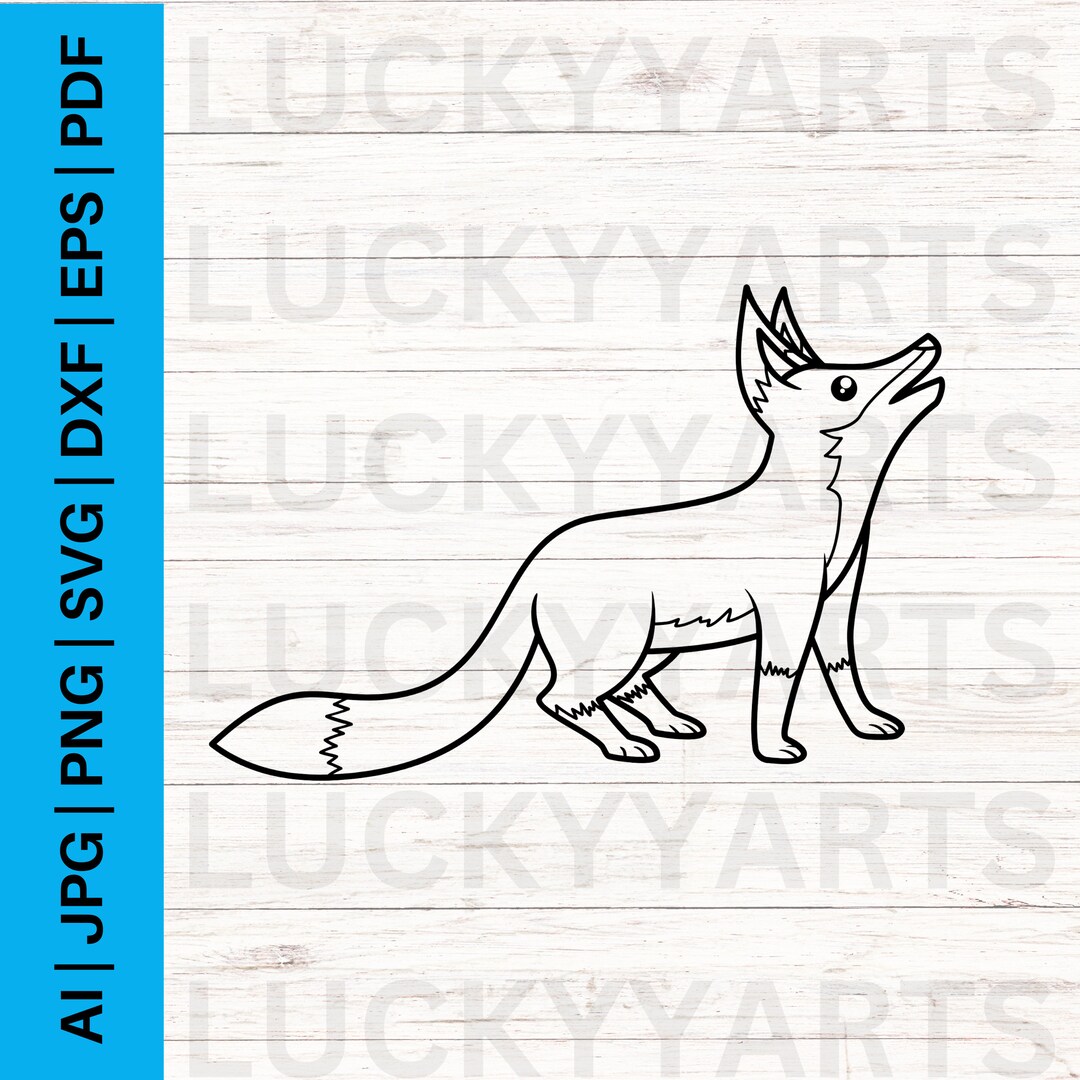 Fox Svg, Baby Fox Svg, Vector Cut File for Cricut,cricut,silhouette, Pdf Png Eps Dxf,decal ...