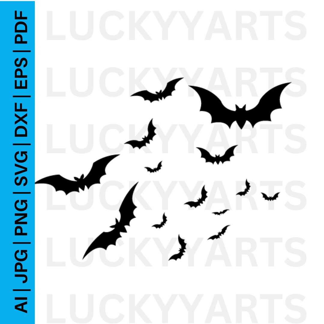 Swarm of Bats Svg Swarm of Bats Cricut Bats Svg Bats - Etsy