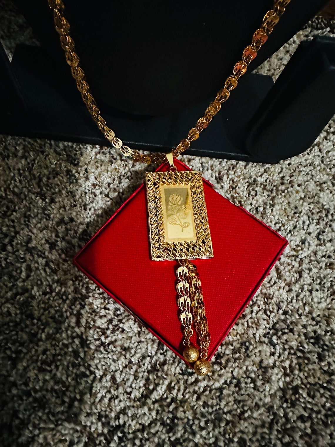 18k Gold Plated Long Chain/dubai Gold Plated Chain/indian Long Necklace ...