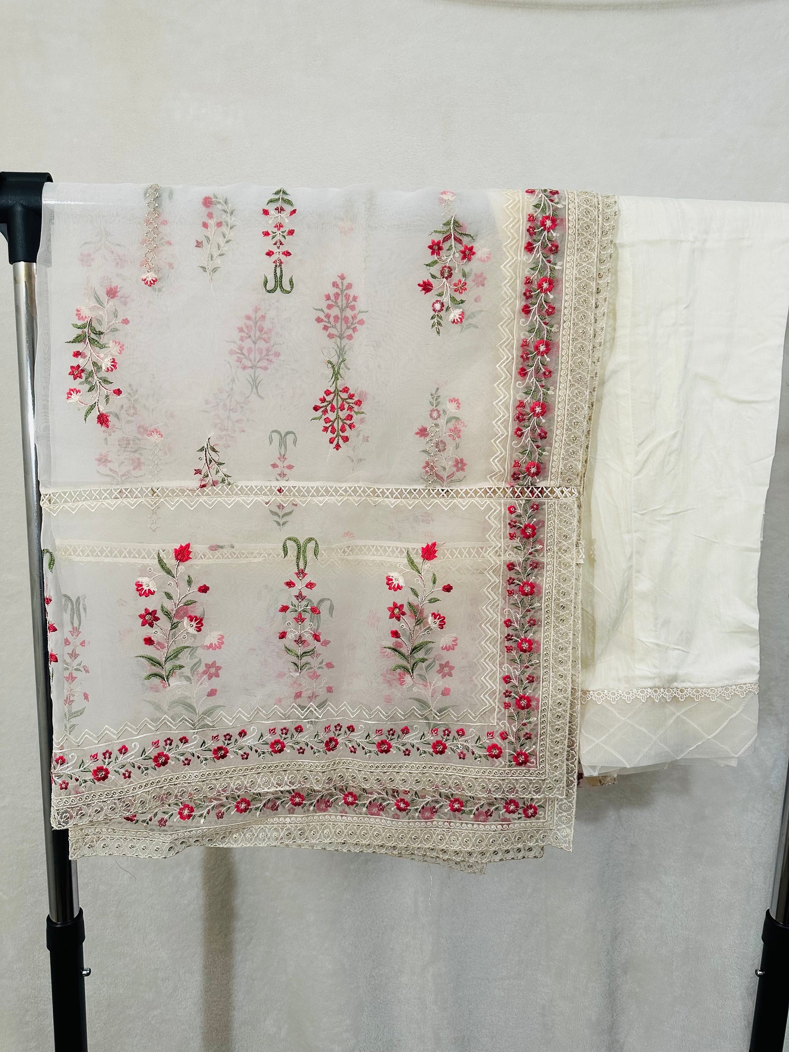 Pakistani Original Bin Saeed Organza Embroidered Dress Size(medium) - Etsy