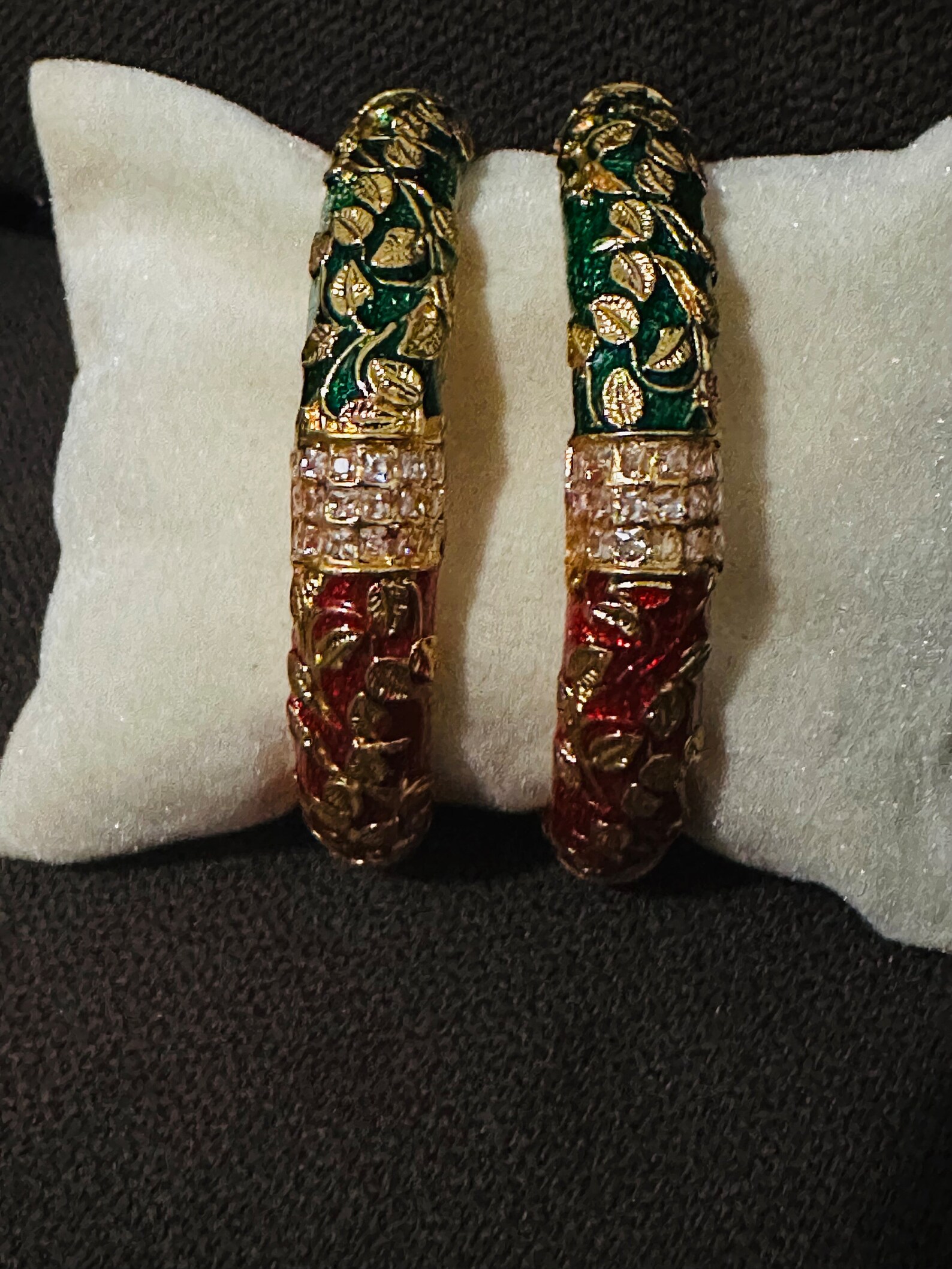 Indian Bangles/indian Jewelry/gold Plated Bangles/ruby Bangles/emerald ...