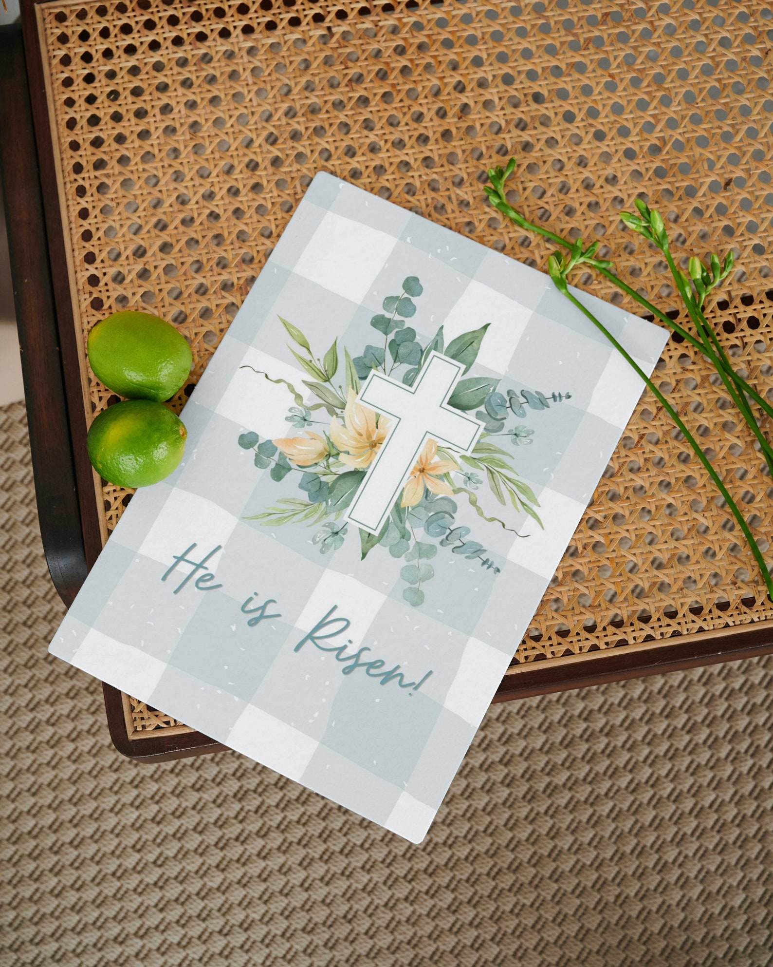 He is Risen Easter Card, Cross Easter Card, Cross With Flowers, Happy Easter, Religious Easter ...