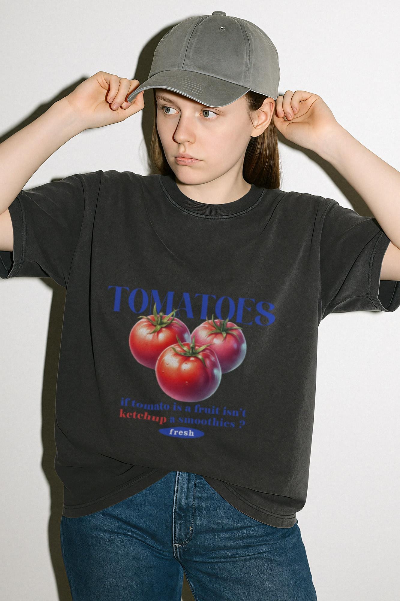 Tomato Ketchup Smoothie Joke,comfort Colors® Shirt,fruit Pun,retro ...
