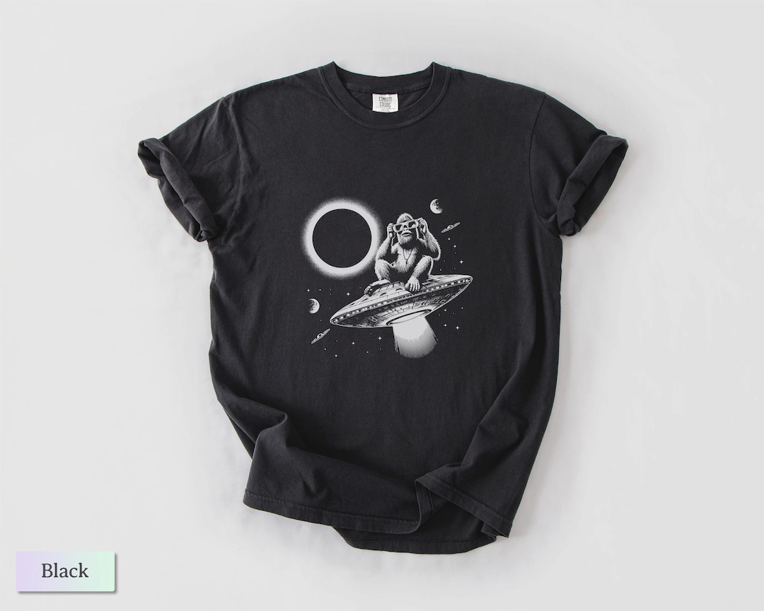 Alien Ape Chimp UFO, Gorilla Wear Goggles,comfort Colors® Shirt,vintage ...