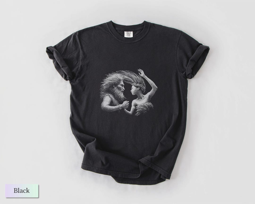 Stone Age Couple Dancing,comfort Colors® Shirt,vintage Graphic,funny ...