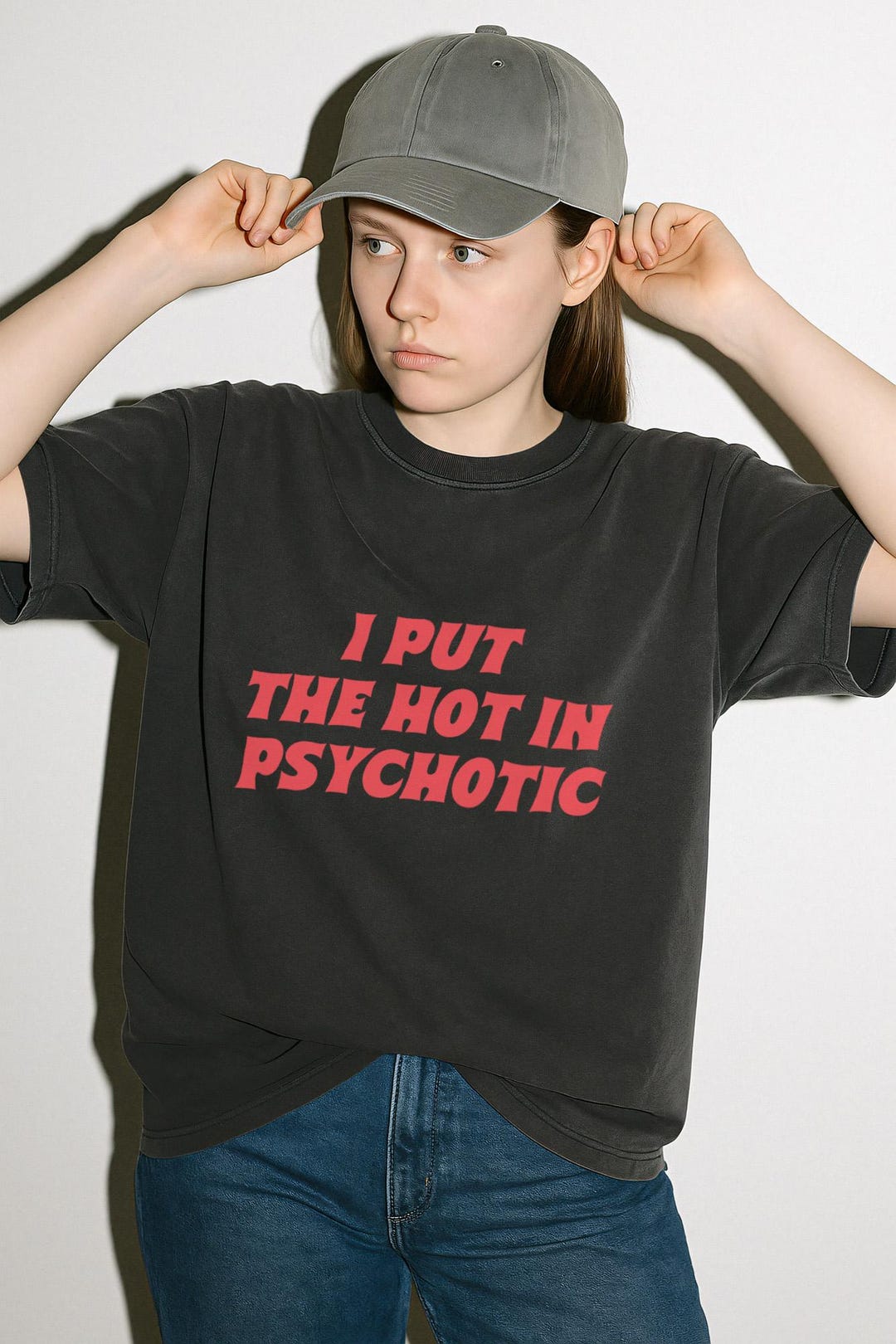 I Put the Hot in Psychotic,comfort Colors® Unisex Washed Shirt,funny ...