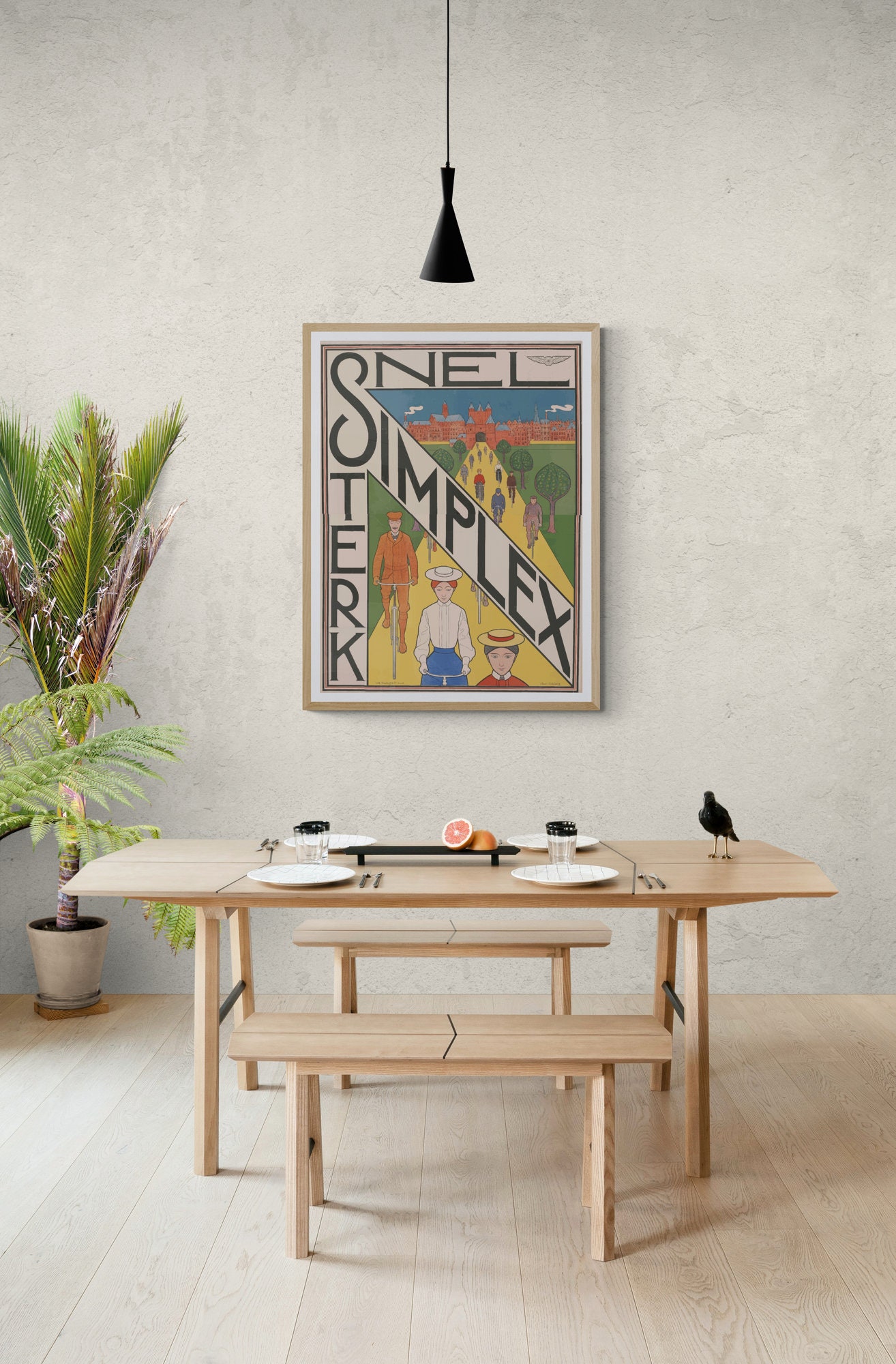 Vintage European Poster Set of 5 PRINTABLE Downloadable Art Eclectic ...