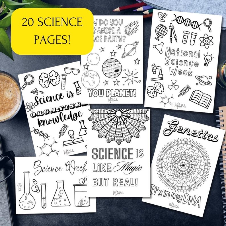 20 Science Coloring Pages, Kids Coloring Pages, Science Activity ...