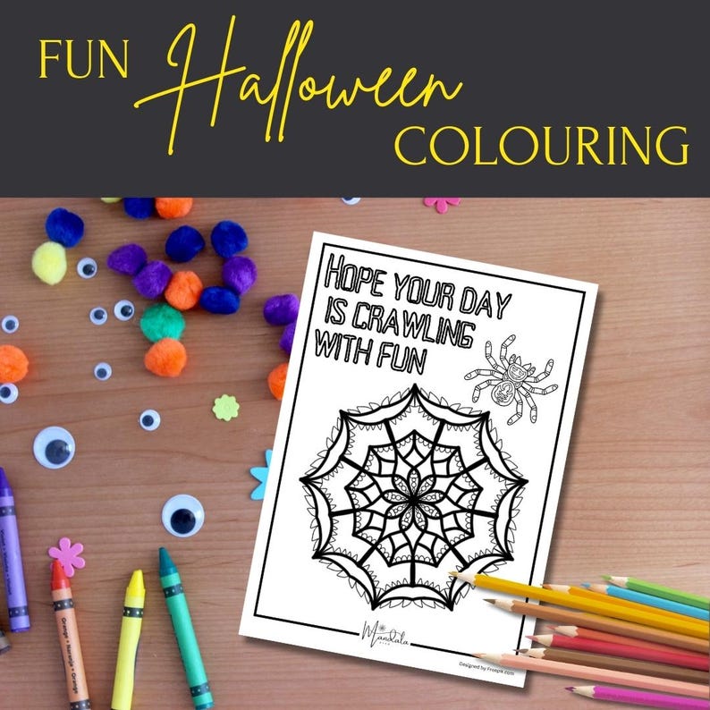 20 Spooky Halloween Mandala Coloring Pages for Kids | Fun October ...