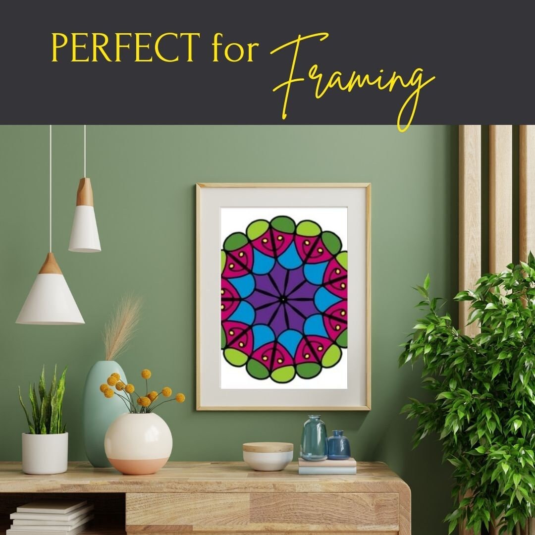 50 Mandala Coloring for Kids, Kids Coloring Book, Instant Download ...