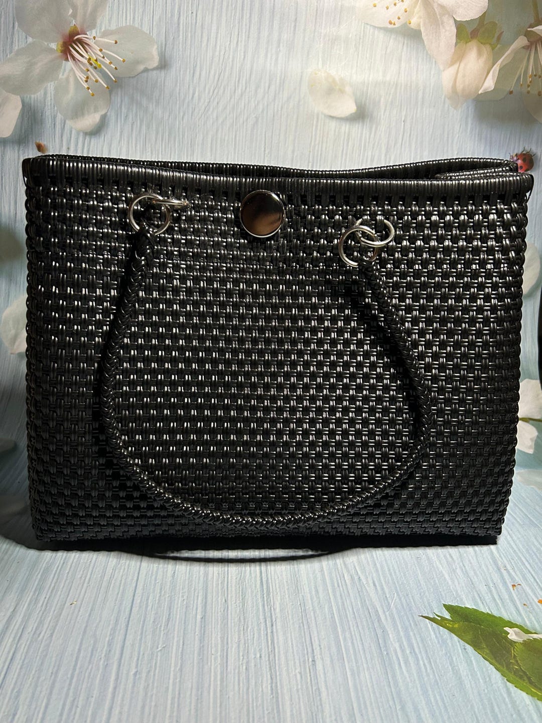 Handcrafted Recycled Plastic Purse: Artisan Shoulder Bag, Made in ...