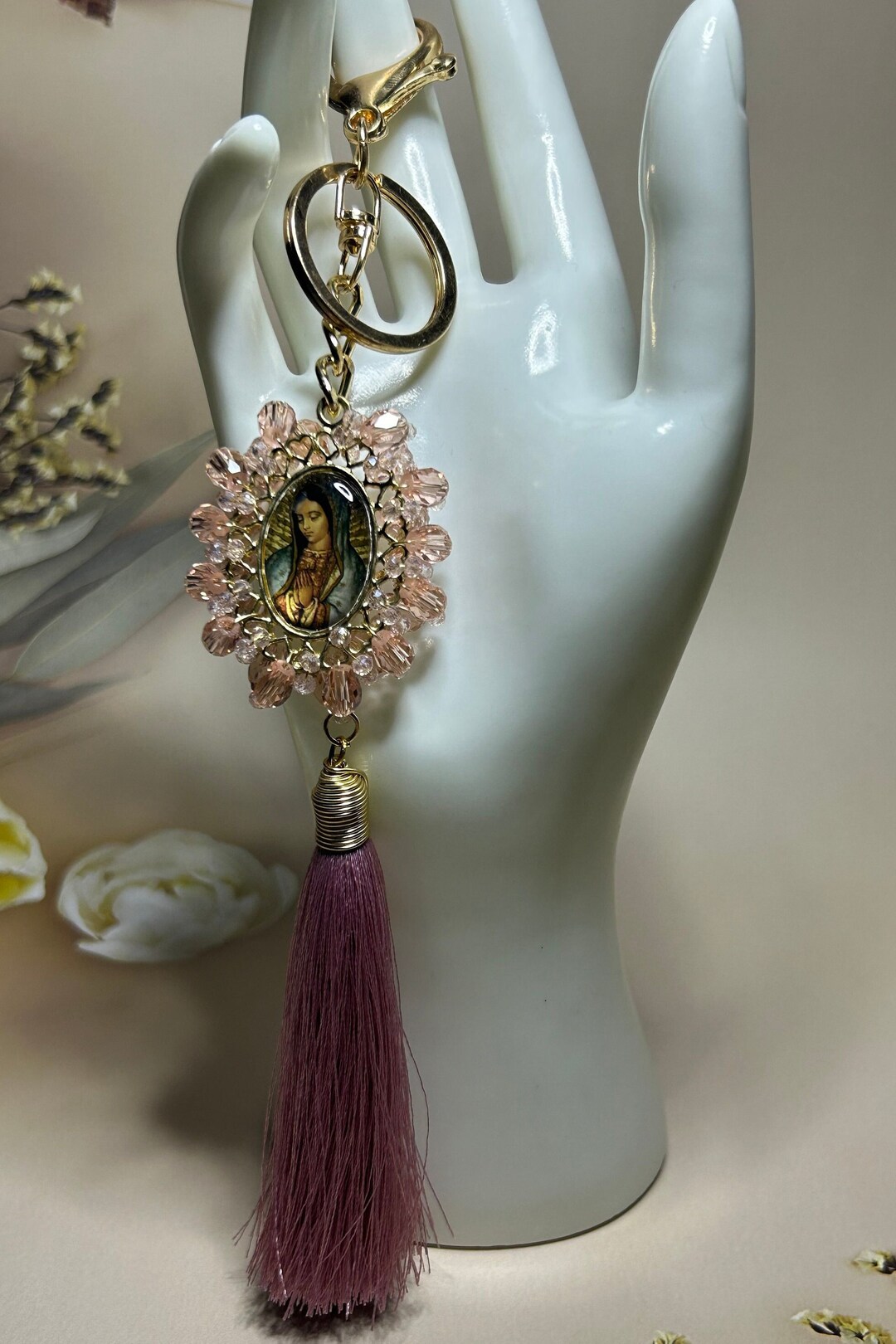 Our Lady of Guadalupe Keychains, Handmade, Religious Keychains ...