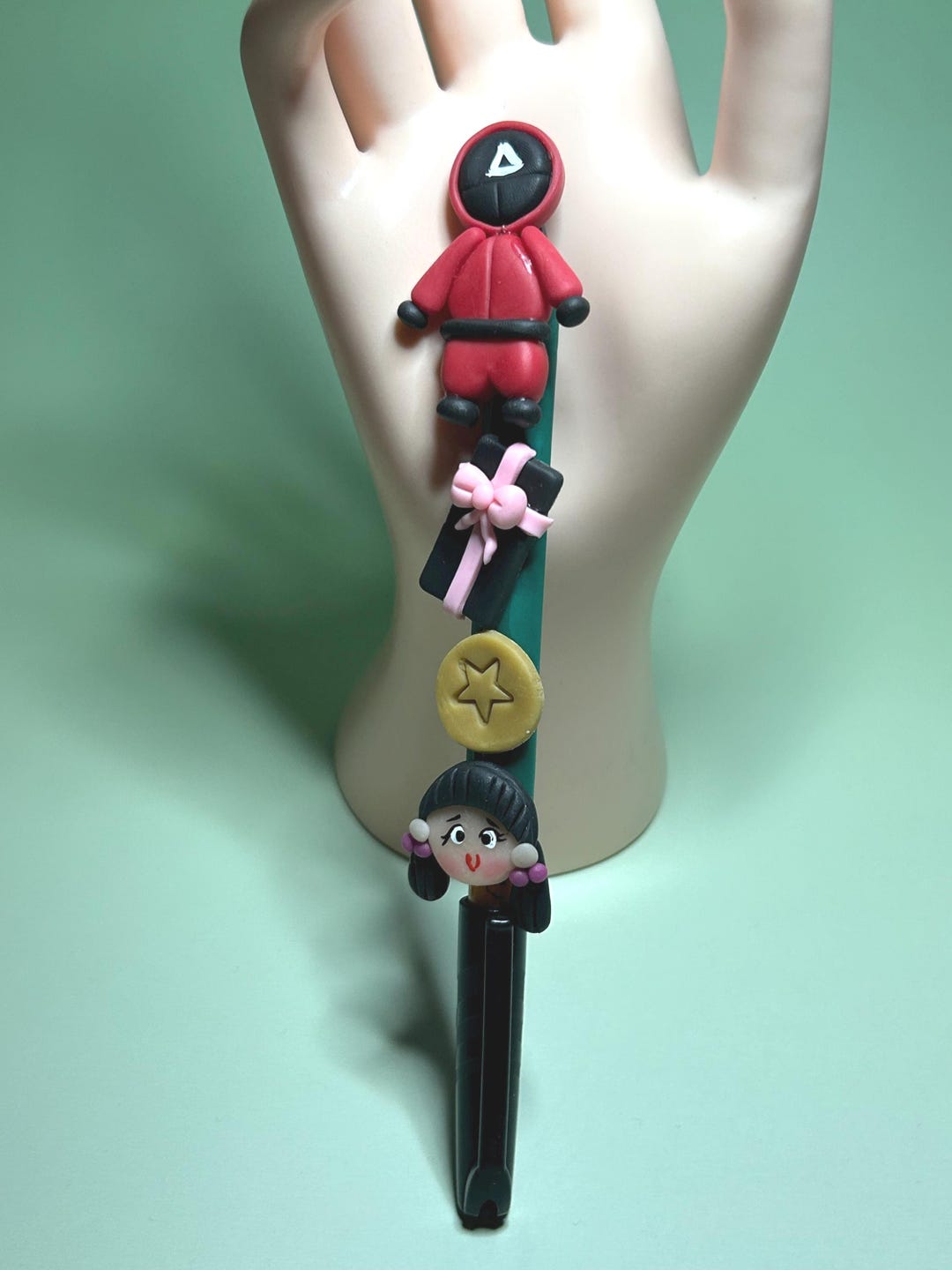 Decorated Squid Game Mexican Pens, Black or Blue Ink Handcrafted ...