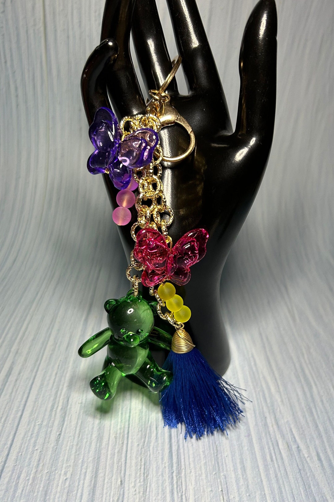 Handmade Keychains of A Bear, Acrylic Keychains, Handmade in Mexico ...