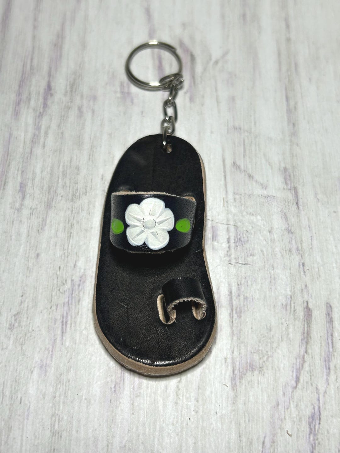 Mexican Miniature Sandal Keychain: Handmade Leather Huarache, Artisan ...