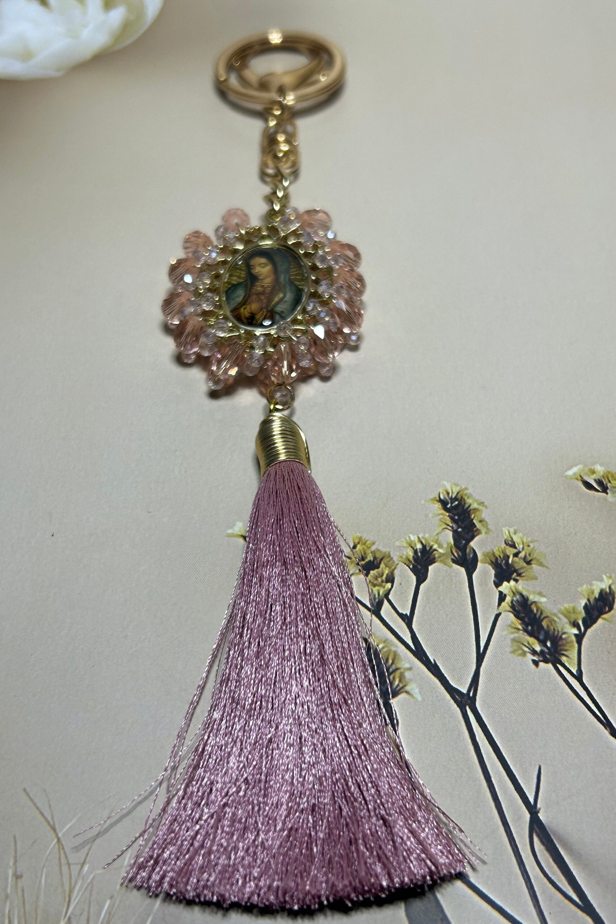 Our Lady of Guadalupe Keychains, Handmade, Religious Keychains ...