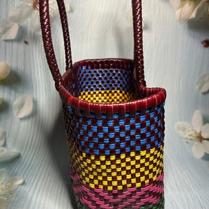 Colorful Recycled Plastic Artisan Bag, Handcrafted Bag, Reusable Bag ...