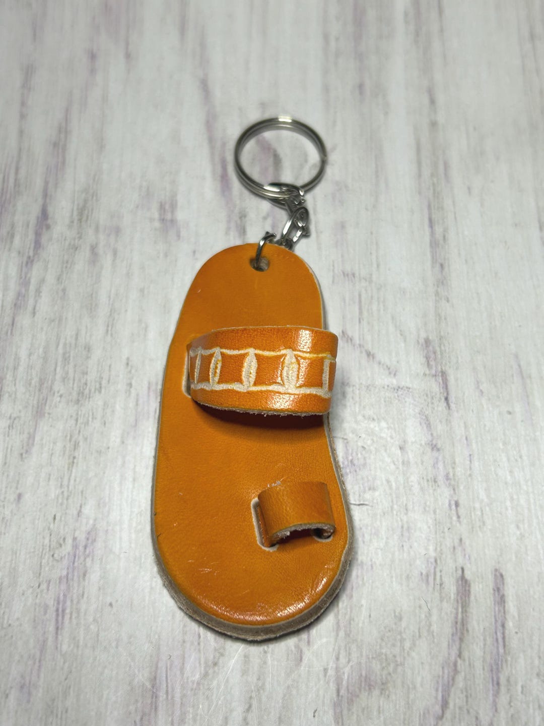 Mexican Miniature Sandal Keychain: Handmade Leather Huarache, Artisan ...