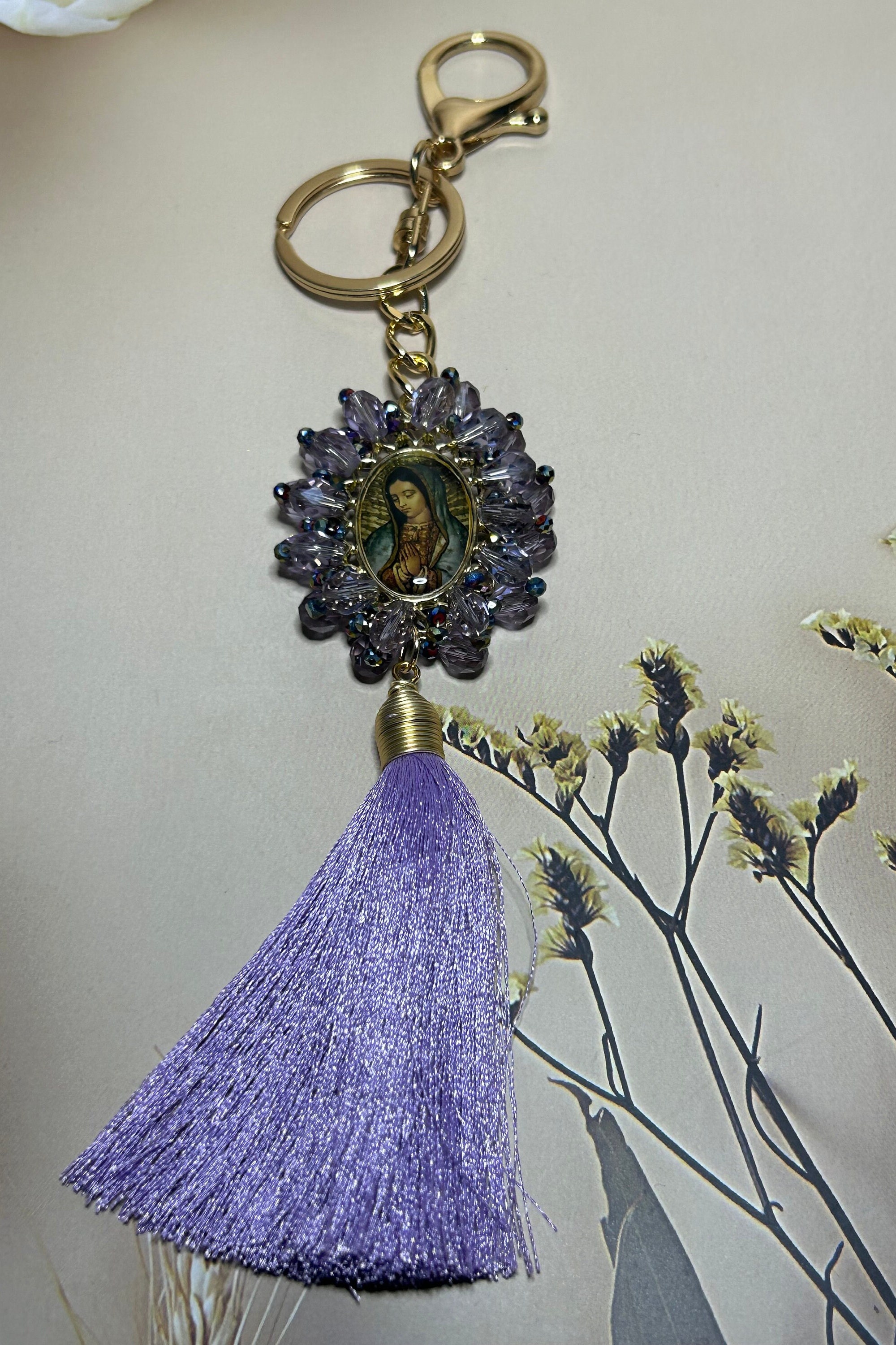 Our Lady of Guadalupe Keychains, Handmade, Religious Keychains ...