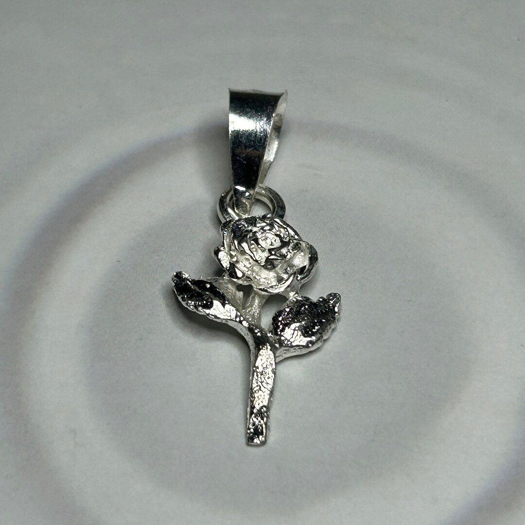 Handcrafted Flower Pendant, Authentic 925 Sterling Silver From Mexico ...