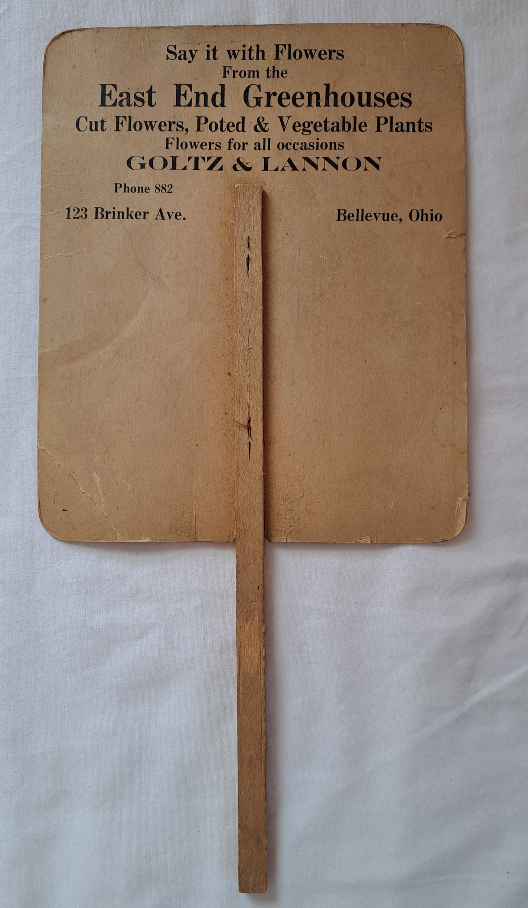 Vintage Paper Advertising Fan Beautiful Girl in Green Dress - Etsy