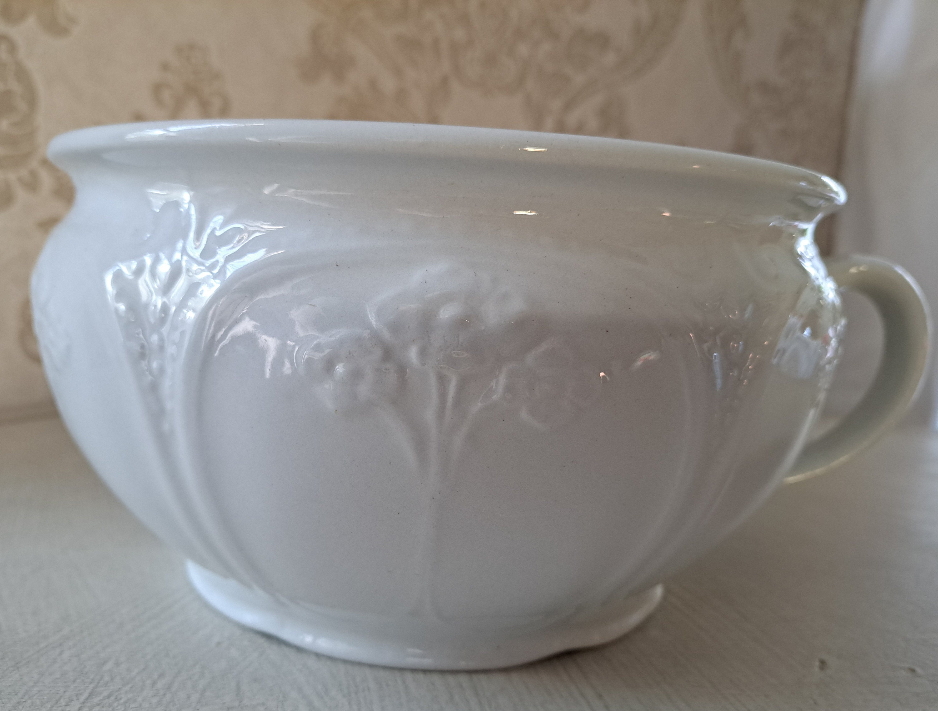 RARE Antique J & G Meakin Sunrise Mark 3 Piece Toilet SET ewer-basin ...