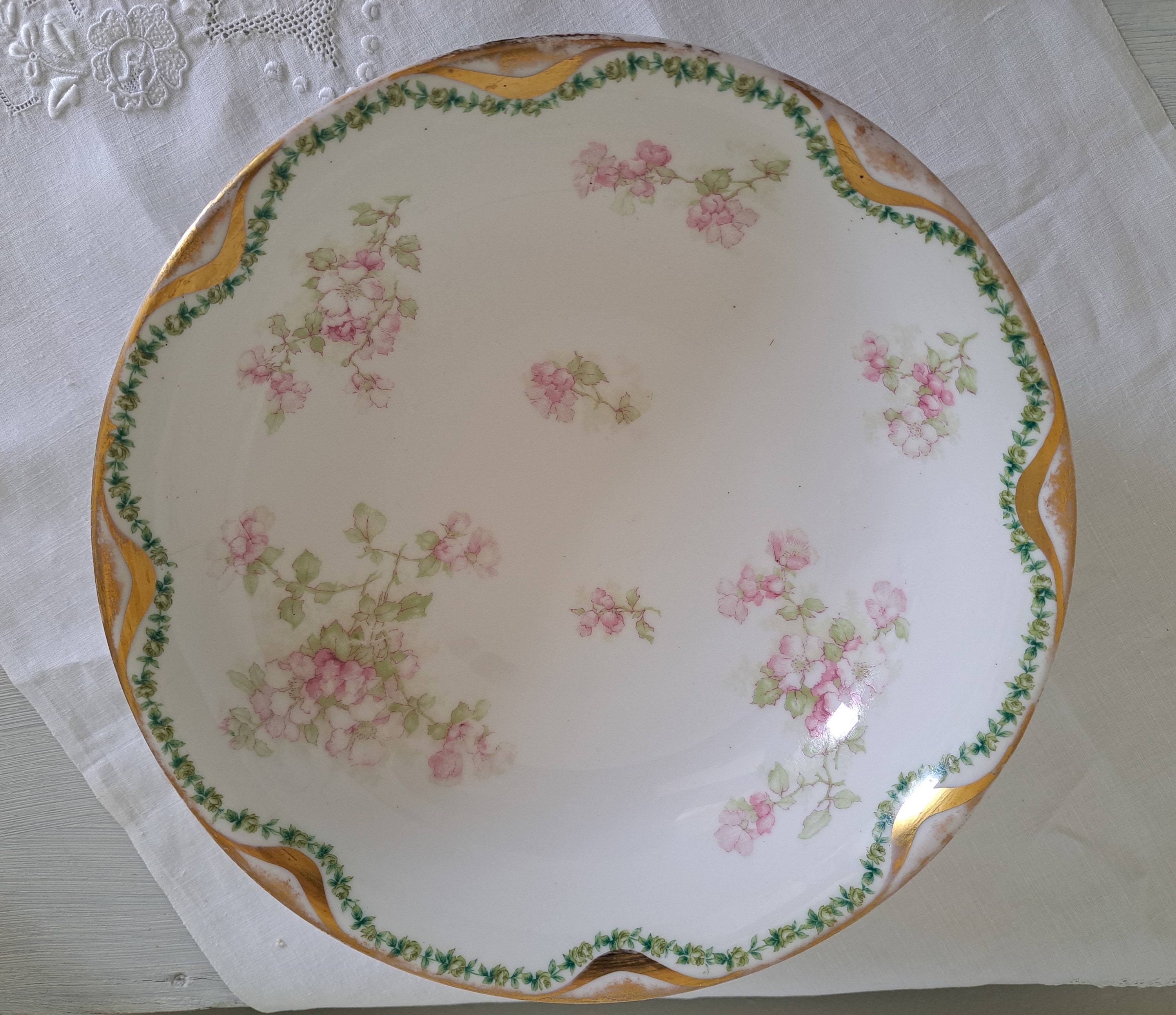 Vintage Haviland Limoges Schleiger 66 Apple Blossom Pattern Serving ...