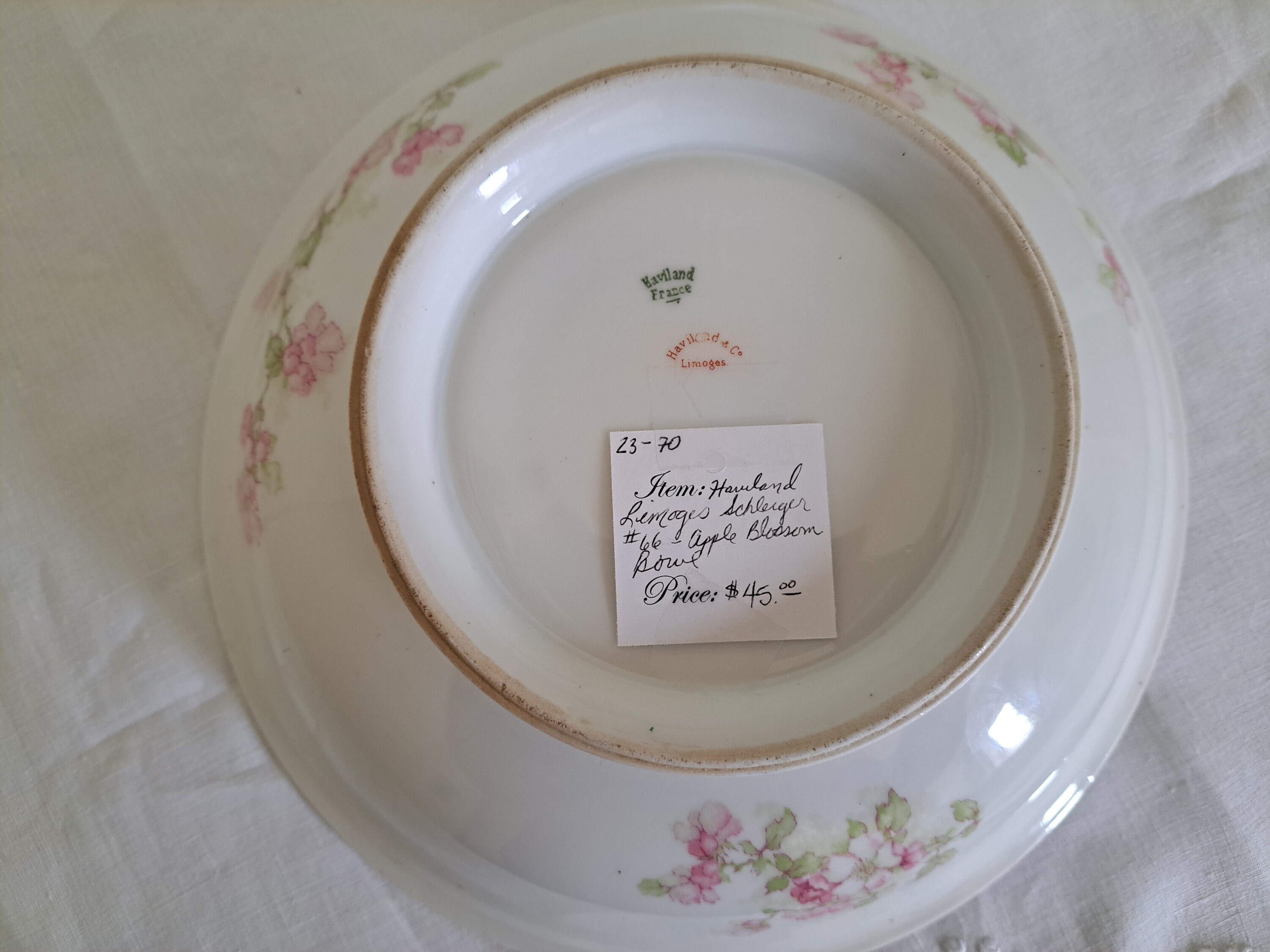 Vintage Haviland Limoges Schleiger 66 Apple Blossom Pattern Serving ...