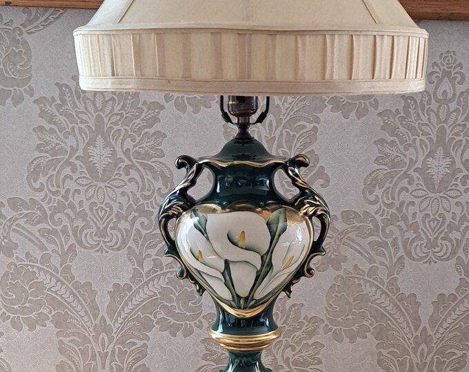 Vintage Porcelain Calla Lily Lamp - Exquisite Design - KATHY ONLY - Etsy