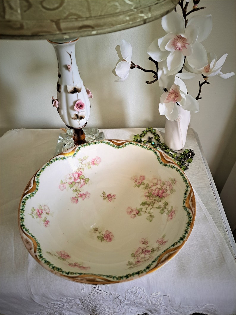 Vintage Haviland Limoges Schleiger 66 Apple Blossom Pattern Serving ...