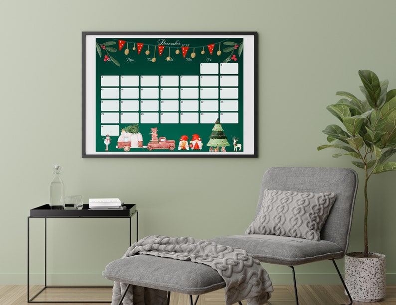 EDITABLE December 2023 Calendar, Colorful Christmas With Christmas Tree ... EDITABLE December 2023 Calendar, Colorful Christmas With Christmas Tree ...