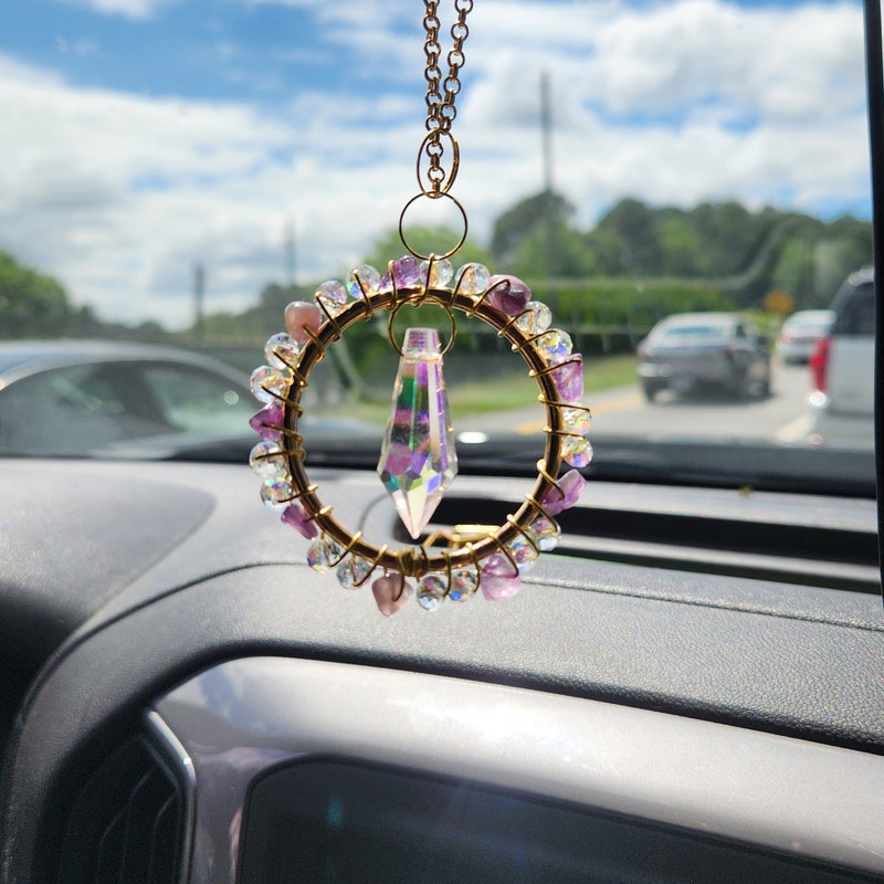 Crystal Car Charm - Etsy