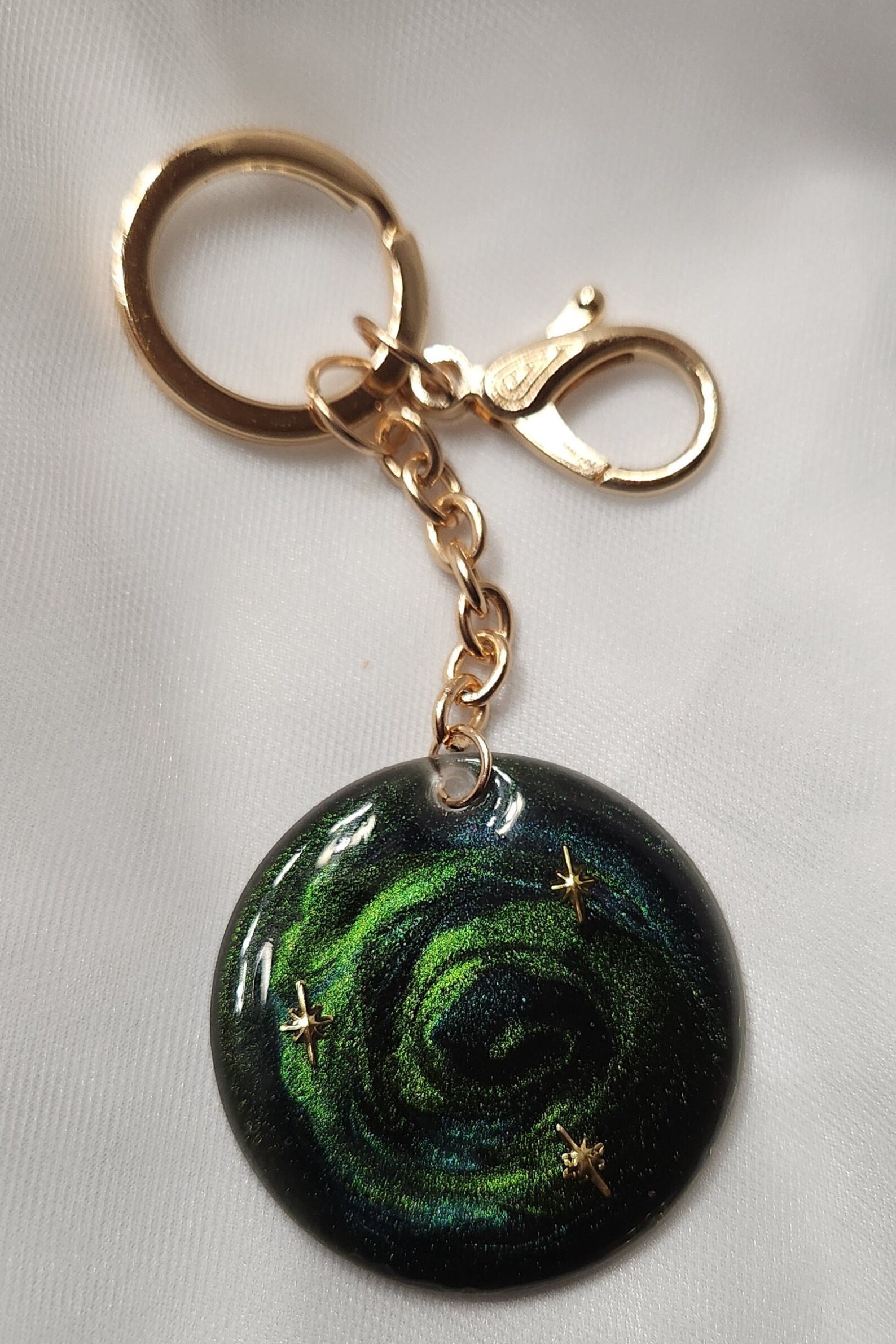 Galaxy Resin Keychain - Color Changing! Each One is Unique, One-of-a ...