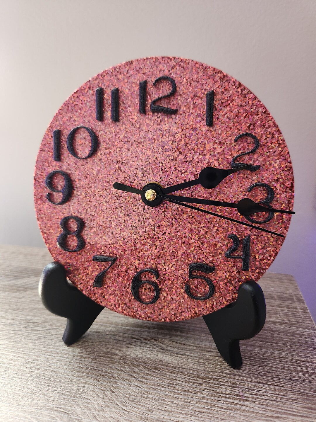 Glitter Clock - Etsy