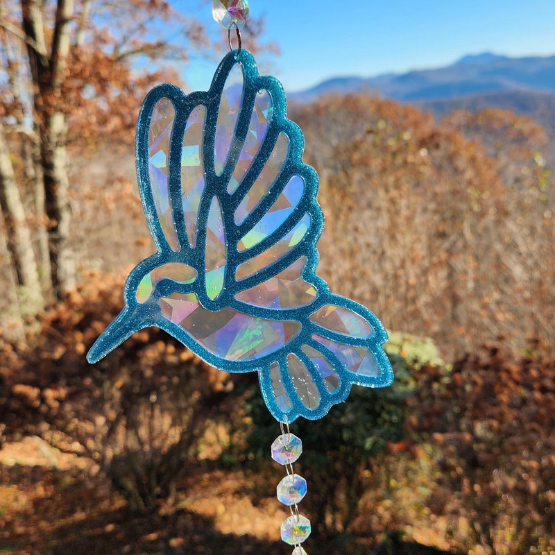 Hummingbird Suncatcher - Etsy