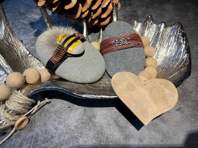 Wrapped Serenity Stone / Bumblebee Jasper / Zen Stone / Altar Stone / Mantel Stone/ Tablescape ...