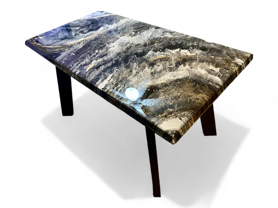 Writing Desk W/ Quartz Pattern Top custom Furniture Available - Etsy