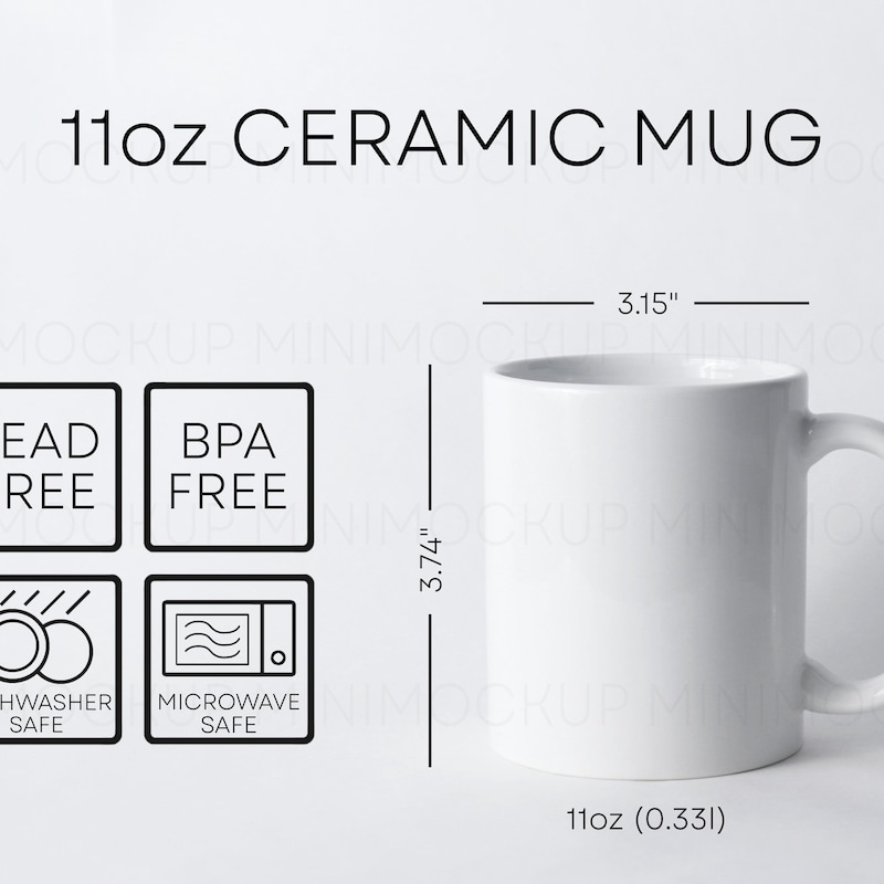 Mug Size Chart - Etsy