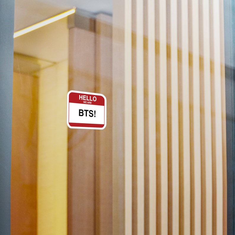 Hello We Are BTS Vinyl Sticker Decals - Etsy