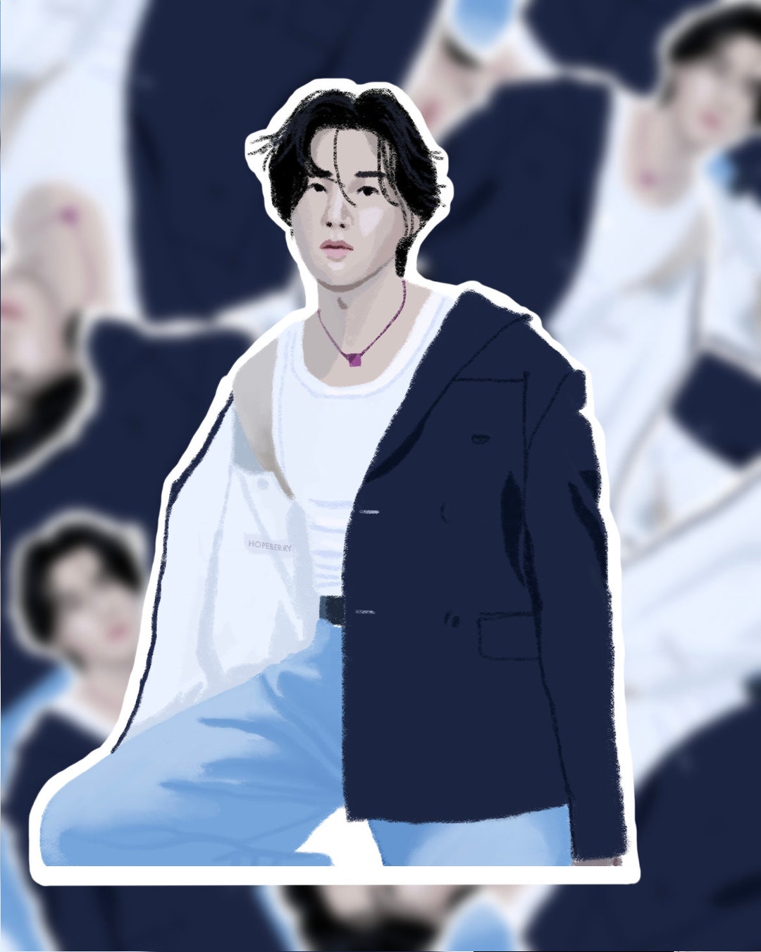 BTS Suga Yoongi Vinyl Decal Sticker - Etsy