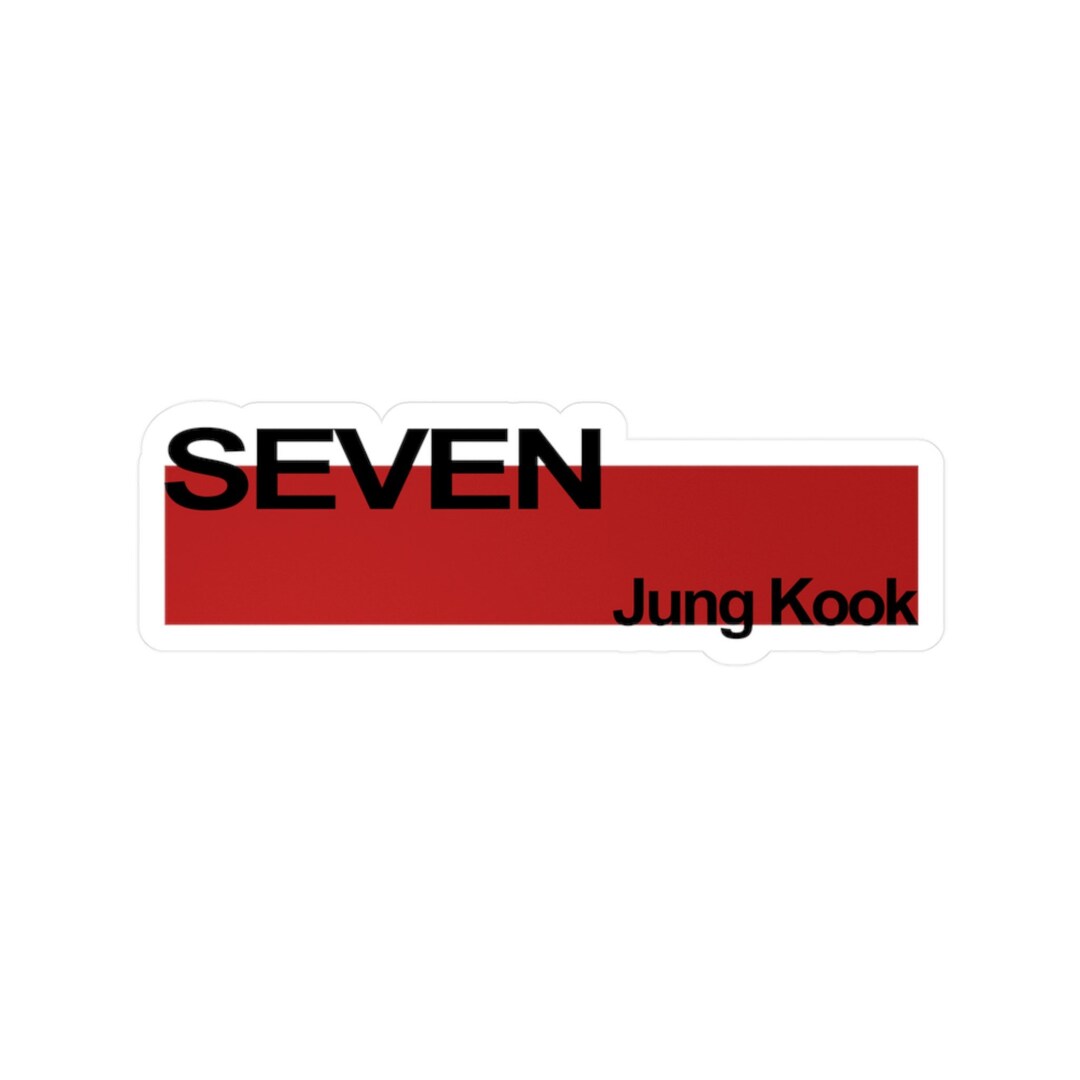 Jungkook Seven Vinyl Decal Sticker - Etsy