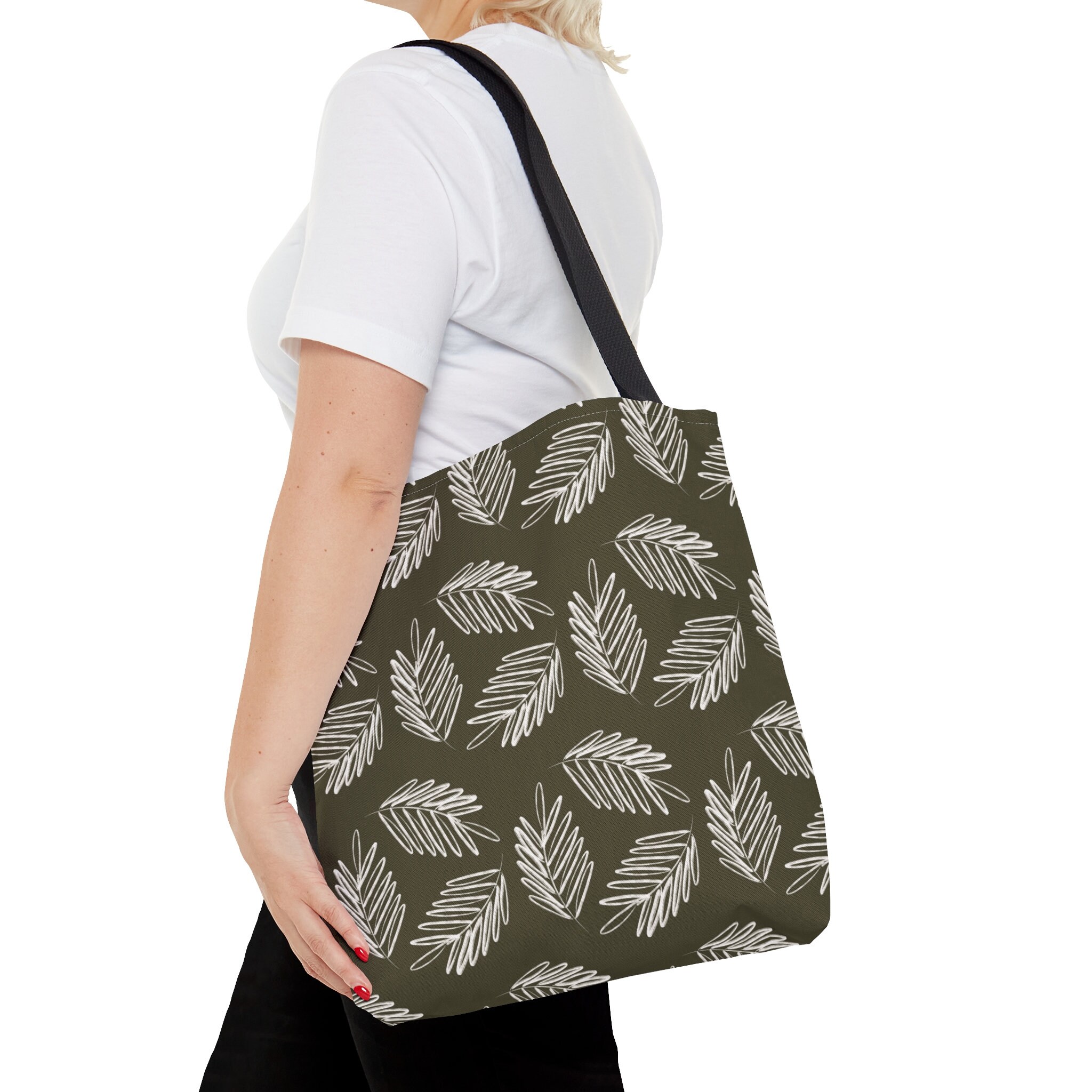 Leaves Tote Bag, Leaf Pattern, Botanical, Foliage - Etsy