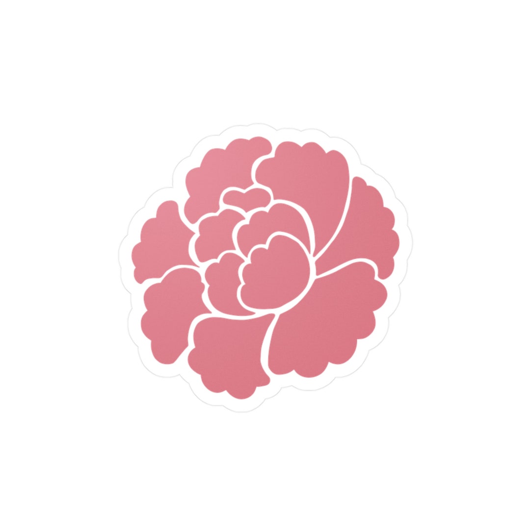 BTS Peony Flower Vinyl Sticker, Dalmajung Flower, Suga Tour Flower - Etsy