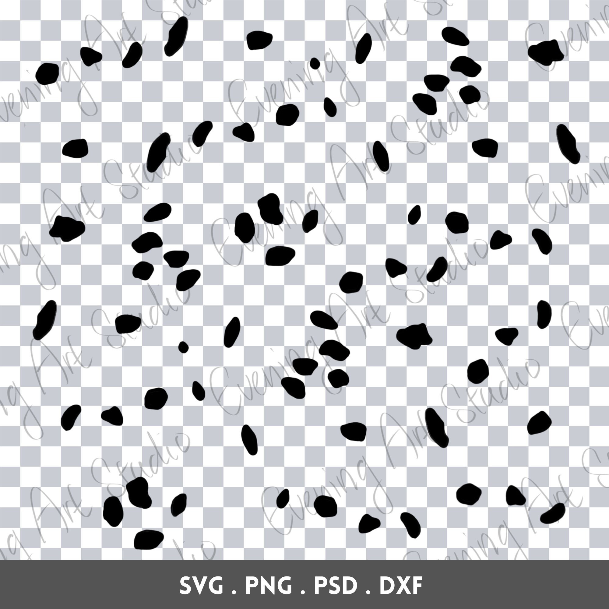 Dalmation Print, Dalmation Print Clipart, Vector Cut Files, SVG Cut ...