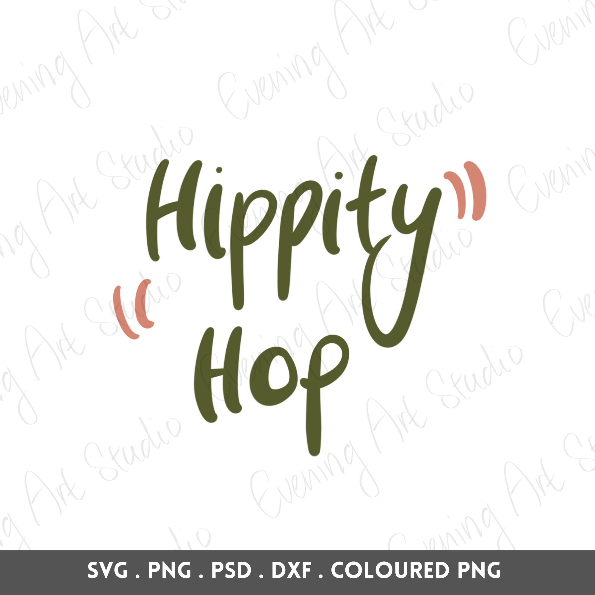 Hippity Hop Clipart, Hippity Hop SVG, Hippity Hop Sticker, Hippity Hop ...