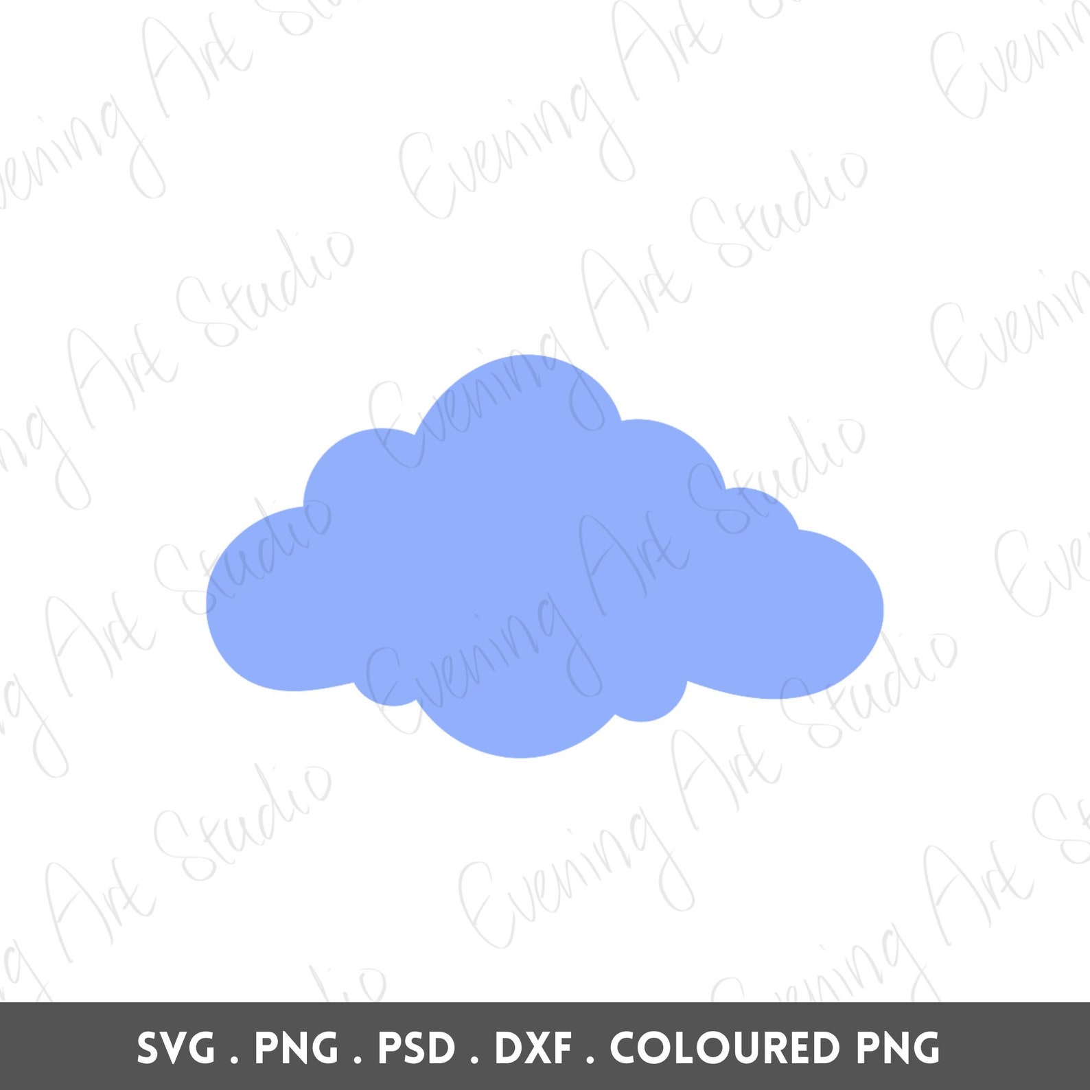 Cloud Clipart, Vector Cut Files, SVG Cut File, Cloud SVG, Cloud Sticker ...