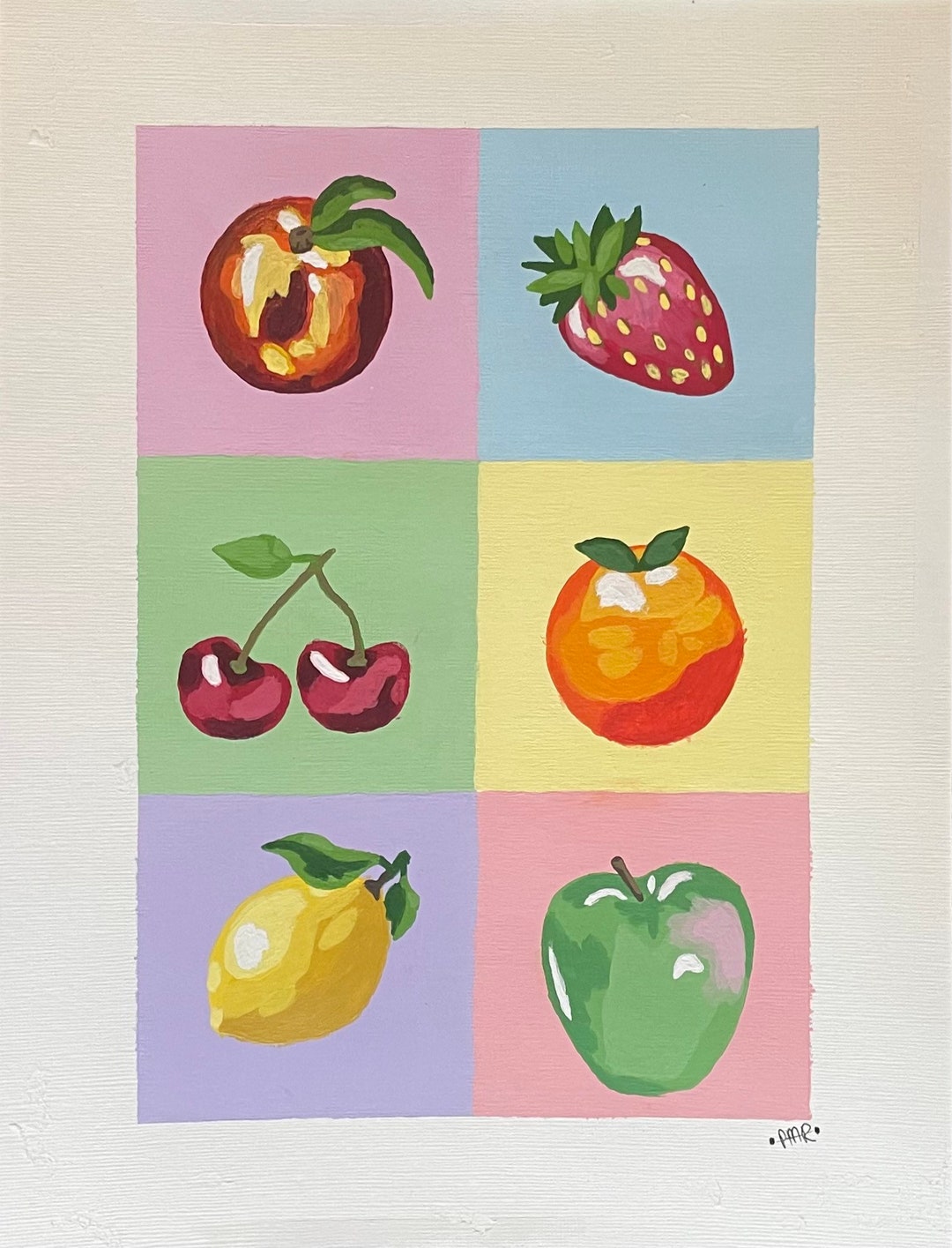 Acrylic Fruit Painting - Etsy